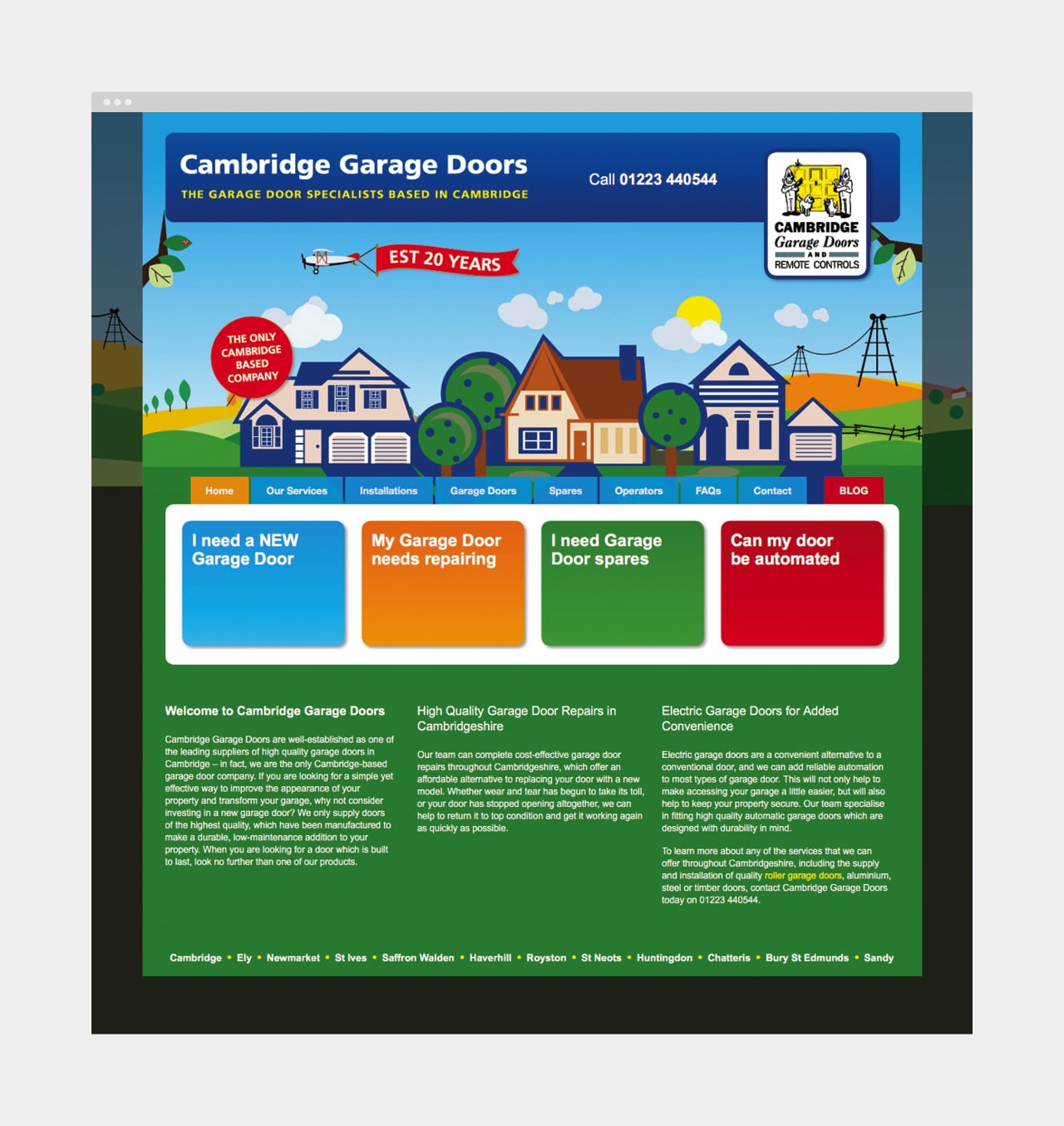 2idesign / Creative Design Agency / Cambridge Garage Doors