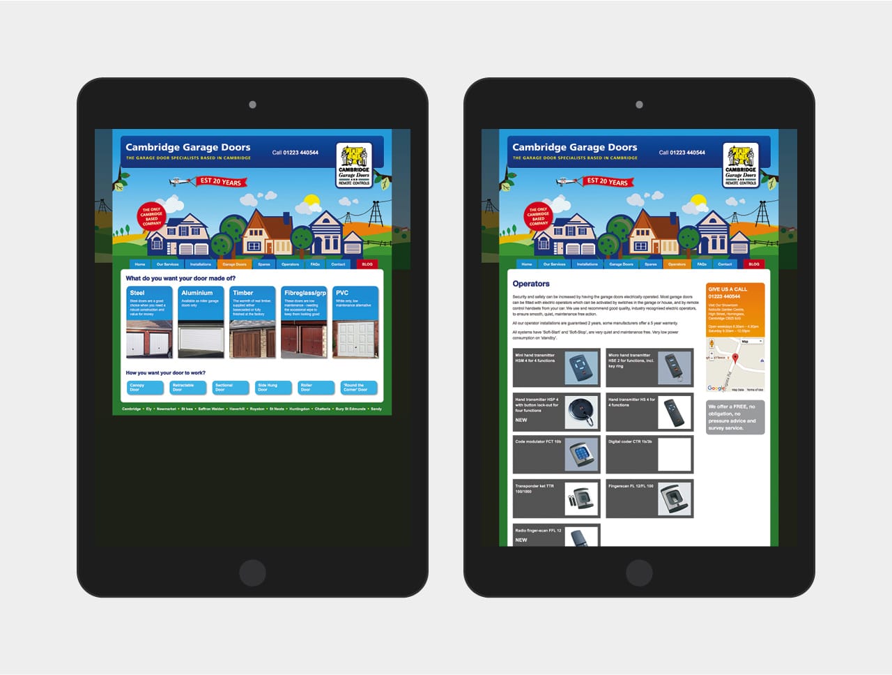 2idesign / Creative Design Agency / Cambridge Garage Doors